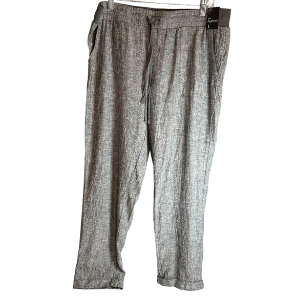 Soho | Pants & Jumpsuits | Nwt Soho Linen Blend Boyfriend Fit Pants Sz ...